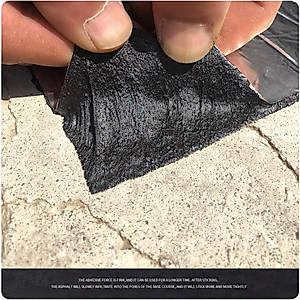 Bitumen Self-Adhesive Tape for Roof and Leak Repair,Heat Insulation Resistant Waterproof,Aluminum Coating Repair Sealant Seal Strip for Repairing Roof Crack,Gutter and Hole,Custom (0.1x1m)