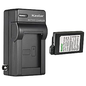 Kastar 1-Pack PSP110 Battery and AC Wall Charger Replacement for Sony PSP-110 Battery, Sony Video Game PSP Playstation PSP-1010, PSP Fat, PSP-1000, PSP-1000G1, PSP-1000G1W, PSP-1000K, PSP-1000KCW