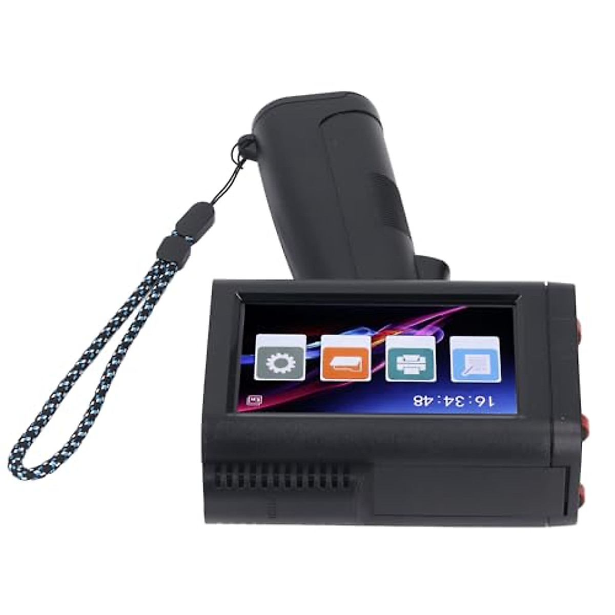 Handheld Inkjet Printer, Portable Inkjet Printer LED HD Screen Type C Charging for Barcode (US Plug 100-240V)