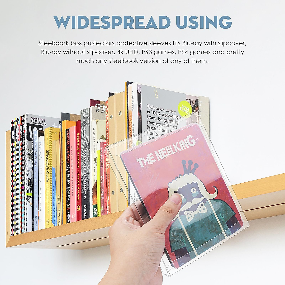 10 Steelbook Box Protectors/Protective Sleeves Cases/Clear Slipcovers G2