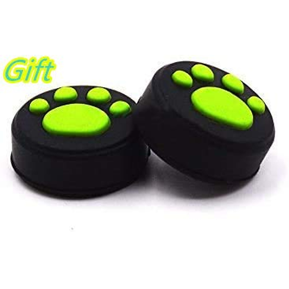 6PCS Silicone Cute Thumb Grip Caps Cover Ergonomic Joystick Caps Analog Thumb Stick Caps for Switch NS Joy Con/Switch Lite Controller-Leaves