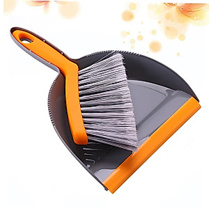 BUTIFULSIC Mini Broom Mini Cleaner Floor Cleaner Dust Cleaning Table Sweep Broom Vacuum Cleaner Broom Keyboard Brush Cleaner Floor Broom Blow Dryer Comb Attachment Mocha Master Cleaner Orange