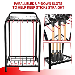 Trieez Heavy Duty Garden Tool Storage, Garden Tool Organizer - Sturdy Garden Yard Tool Rack for Garage Organization and Storage, Shed, Yard Tool Holder, Garage Tool Organizer Rack