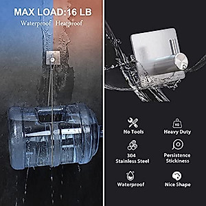 VIS'V Silver Adhesive Hooks -8 Pcs