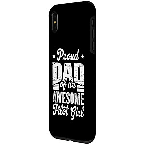 iPhone XS Max Dad Of Pilot Girl Airplane Aviation Aircraft Plane Case
