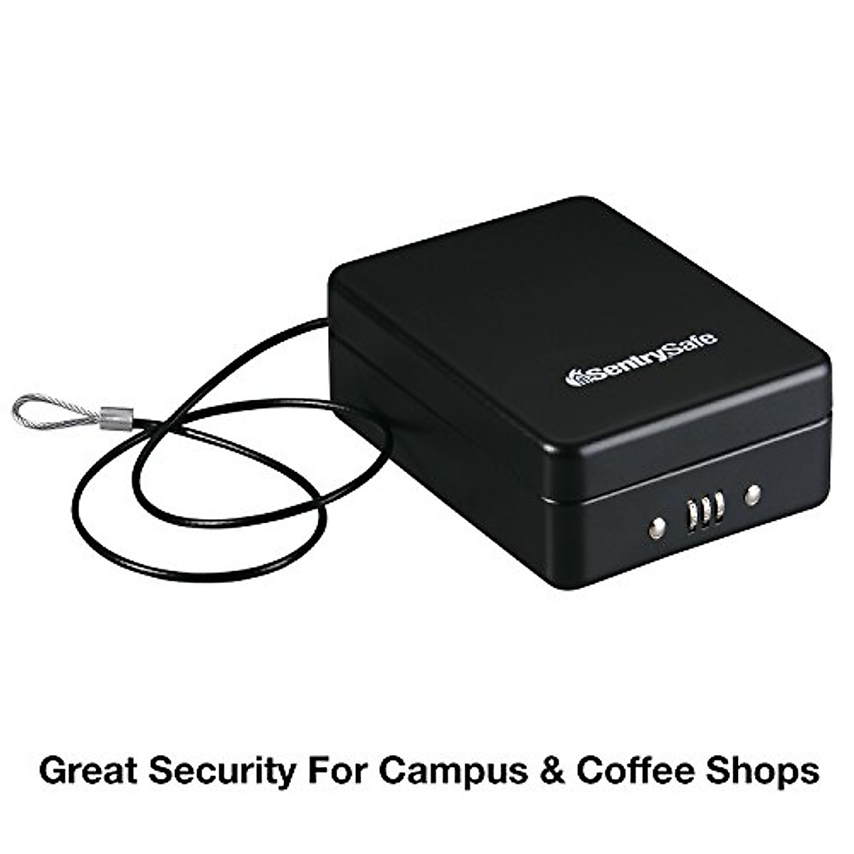 Sentry Safe Small Safe, Lock Box with Combination Lock for Office or Dorm, Ex: 2.6 in. H x 5.9 in. W x 8.0 in. D