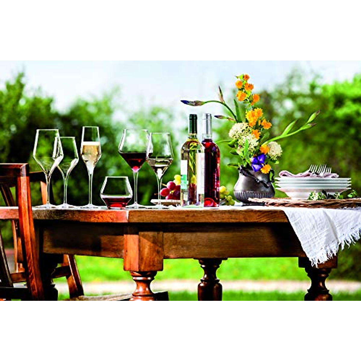 Luigi Bormioli Supremo 15.25 oz Pinot Noir Stemless Wine Glasses (Set of 2), Clear, 11281/02