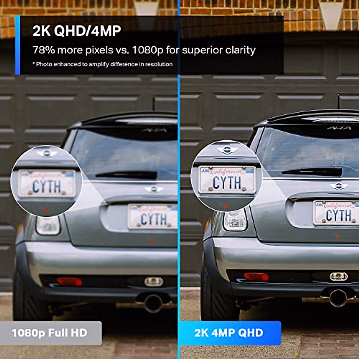 TP-Link Tapo 2K QHD Outdoor Wireless Security Camera System, Up to 180 Day Battery, Color Night Vision, Starlight Sensor, Motion/Person/Pet/Vehicle Detection, works w/Alexa &Google Home(Tapo C420S2)