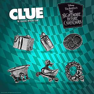 CLUE: Disney The Nightmare Before Christmas | Collectible Clue Game Based on Disney Classic Film | Officially-Licensed Game with Familiar Locations and Iconic Characters