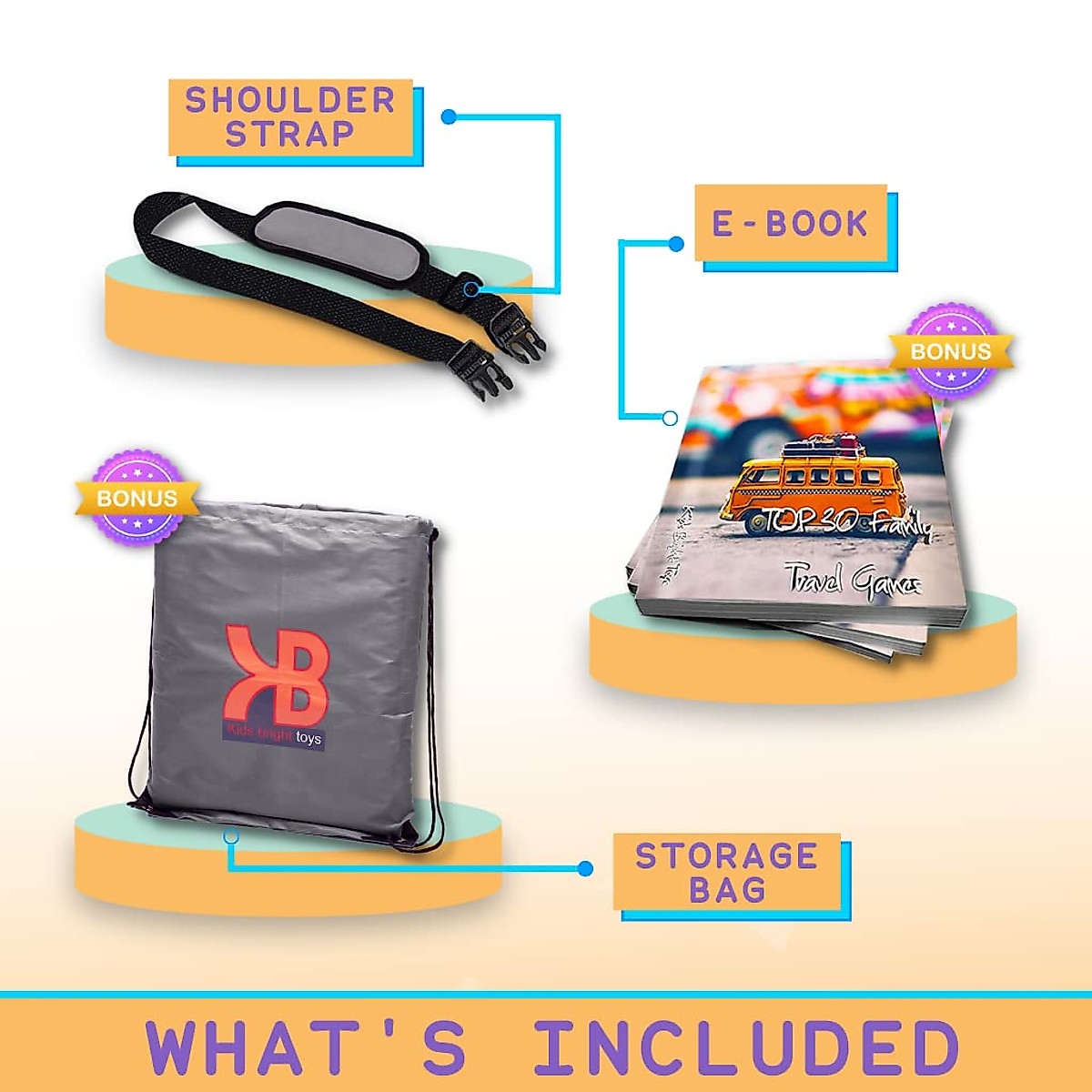 Kids Travel Tray, Carseat Tray for Kids Travel, Road Trip Essentials Kids Car Tray, Car Seat Tray & Kids Lap Tray - Keeps Children Entertained | Portable & Foldable Car Seat Table Tray for Kids