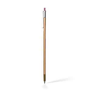 New Pen Bookmark with Refills | Erasable Ballpoint Gel Pen and Bookmark 3-in-1 | Ink Novelty Pen with Eraser | Page Marker | Book Marker | Page Holder Clip | Gift for Reader and Writer (Wood)