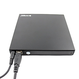 SANOXY Slim USB 2.0 External Portable 24x CD-Rw.8xDVD 24xcd-ROM USB Combo DRIVE-USB2-CDDVDCOMBO (Black)