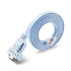 OIKWAN DB9 to RJ45 Console Cable,Compatible with Cisco Routers Switches Firewalls CAB-CONSOLE-RJ45