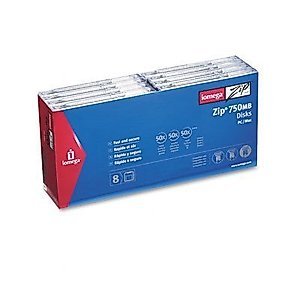 iomega 750MB, 8/pk Zip Disk - IBM/Mac Compatible