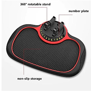 Flewsail Phone Mat, Flewsail Phone Holder for Car, Multifunction Car Anti-Slip Mat Auto Phone Holder, Flewsail Car Phone Mount, Car Phone Mount Silicone Car Pad Mat (Blue)