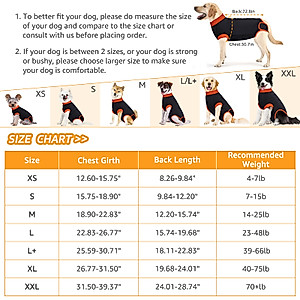 iBuddy 2 Packs Dog Surgical Recovery Suit, Professional Pet Recovery Shirt Dog Abdominal Wounds Bandages for Male Female，Anti Licking Breathable Dog Shirt Size X-Large