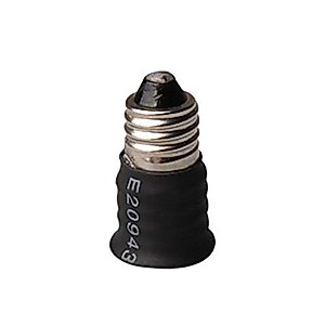 E-Simpo 6pcs E11 Mini Candelabra Halogen lamp Base to E12 Chandelier LED Light Socket Bulb Holder Adapter Adaptor Converter (6pcs E11 to E12 Adapter)