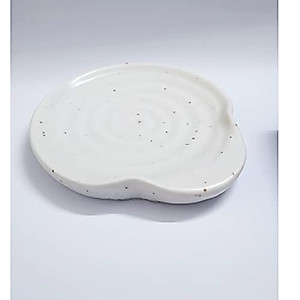 Ceramic Spoon Rest for kitchen, 3.9 Inches Spoon Holder for Stove Top, Coffee Spoon Rest, Spoon Cradle, Kitchen Basics, Kitchen Accessories for Utensils