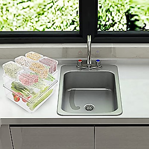 Modern-Depo 10 PCS Refrigerator Organizer Bins Food Containers with Various Size Storage Bins for Fridge, Countertop, Cabinets & Pantry