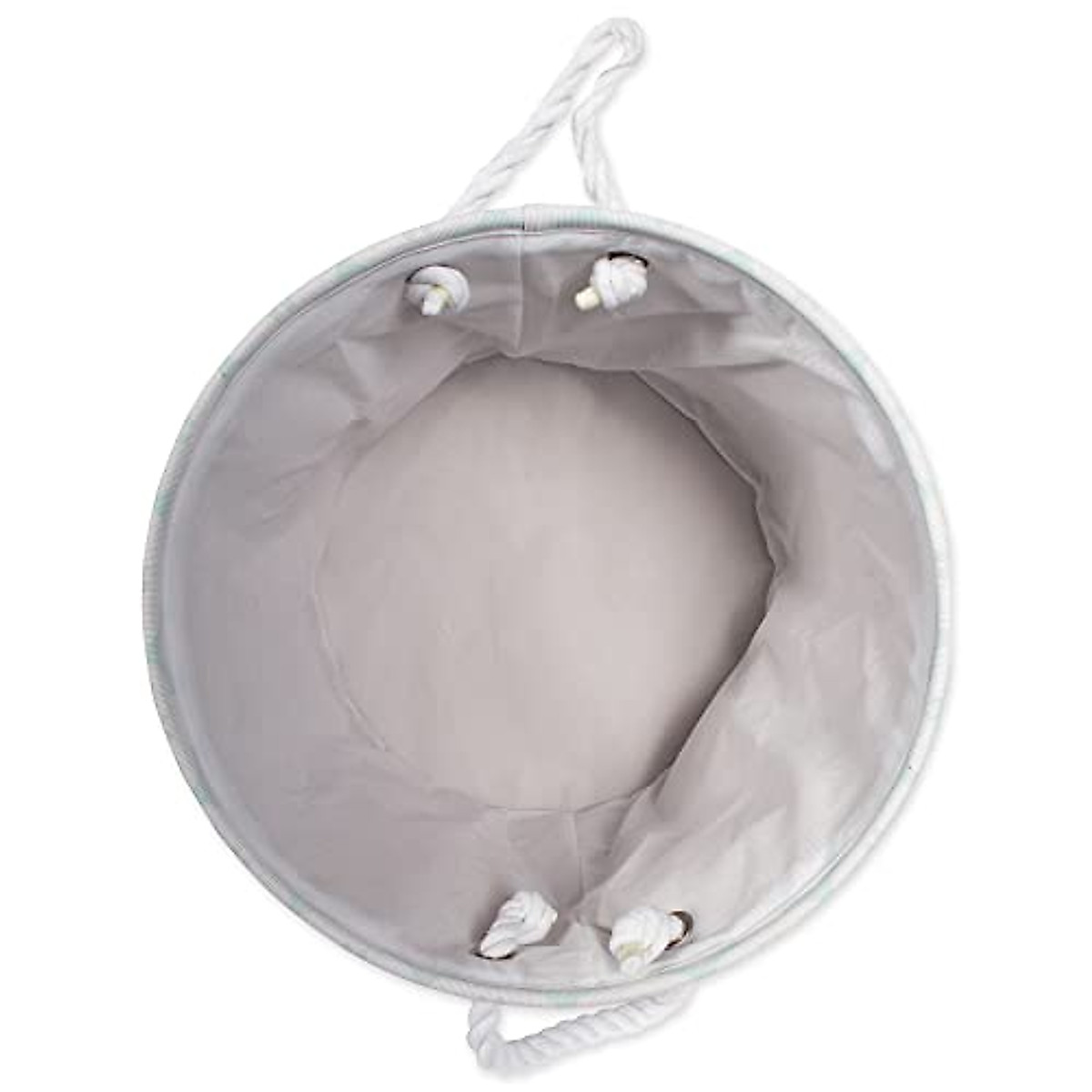 Bone Dry Pet Storage Collection Lattice Paw Print, Medium Round, White/Gray