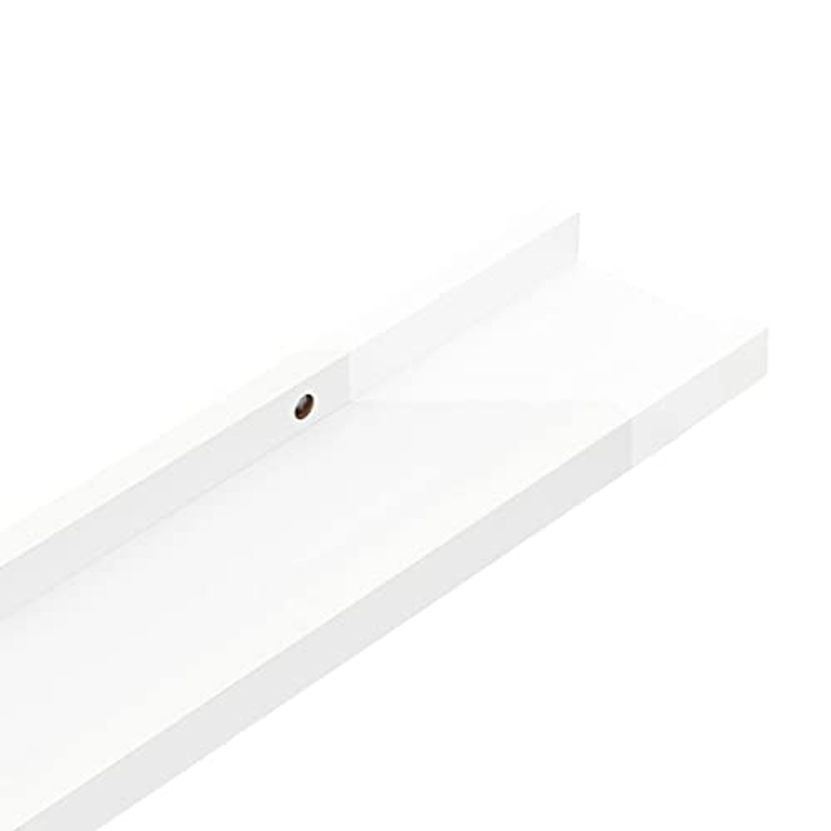 SunshineFace Long Floating Shelves Set of 4, High Gloss Wall Mounted Picture Ledge Floating Shelf, Wall Shelves for Bedroom, Living Room, Office, Nursery, Kitchen Storage(White, 31.5"x3.5"x1.2")