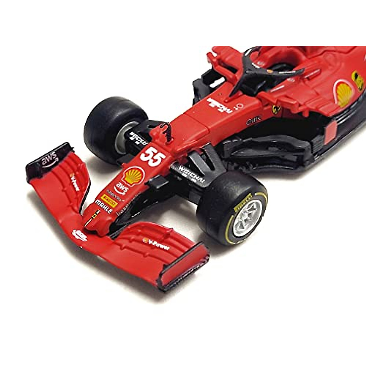 Bburago 1/43 2021 Ferrari SF21 F1#55 Carlos Sainz Diecast Model Car 36829