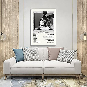 Ariana Posters Grande Posters Dangerous Woman Poster Album Cover Poster Canvas Poster Wall Art Decor Print Picture Paintings for Living Room Bedroom Decoration Unframe-style 12x18inch(30x45cm)
