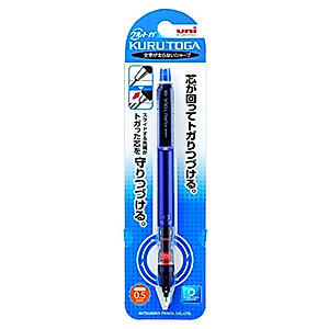uni Mechanical Pencil Kurutoga Pipe Slide Model 0.5mm, Blue Body (M54521P.33)