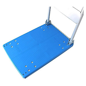 Folding Cart with Wheels, Push Cart Hand Trucks Utility Carts Service Carts Platform Trucks, Foldable Heavy Duty Trolley (Color : 100X60CM)