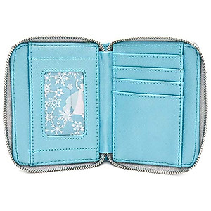 Loungefly x Disney Frozen Elsa Reversible Sequin Wallet (Blue/Silver, One Size)