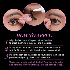 Ardell False Eyelashes Double Up 203 - Dramatic, Full Volume Lashes, Black Strip Lashes for Bold Eye Look, 2 Packs