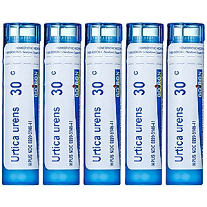 Boiron Urtica Urens 30C, 5-Pack of 80 Pellet Tubes, Homeopathic Medicine for Skin Rash