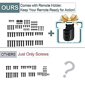 Universal TV Mount Screws Kit for Samsung TCL Hisense LG Vizio Onn Sony Toshiba Insignia Westinghouse TV Mounting Hardware Kit wr Remote Holder, Includes M4 M5 M6 M8 Screws, for All TVs Up to 80"