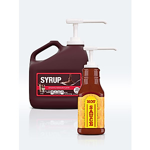 Atrevo Pump for HERSHEY'S Chocolate Syrup Gallon. Pump Dispenser High Viscosity Pourer Sturdy. For Chocolate Syrups, Condiments, and Hot Sauce. Fits Most Half Gallon Bottles (53 mm). Individually Pack