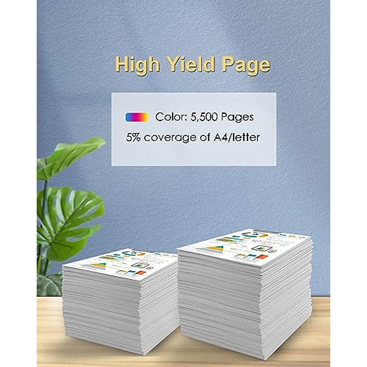 (with Chip) 069H Toner Cartridge Replacement for Canon 069 CRG069 CRG069 H CRG-069 H for imageCLASS MF753Cdw MF751Cdw LBP674Cdw Printer (Cyan 1 Pack)