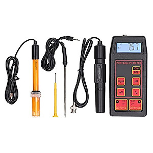 Water Tester, Accurate Measurement Automatic Calibration PH Tester Backlight 4 Digit Wide Application for Laboratory (PH ORP Electrode)