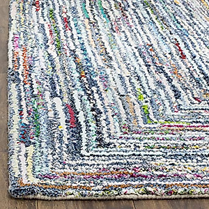 SAFAVIEH Nantucket Collection 3' x 5' Multi NAN215A Handmade Boho Cotton Area Rug