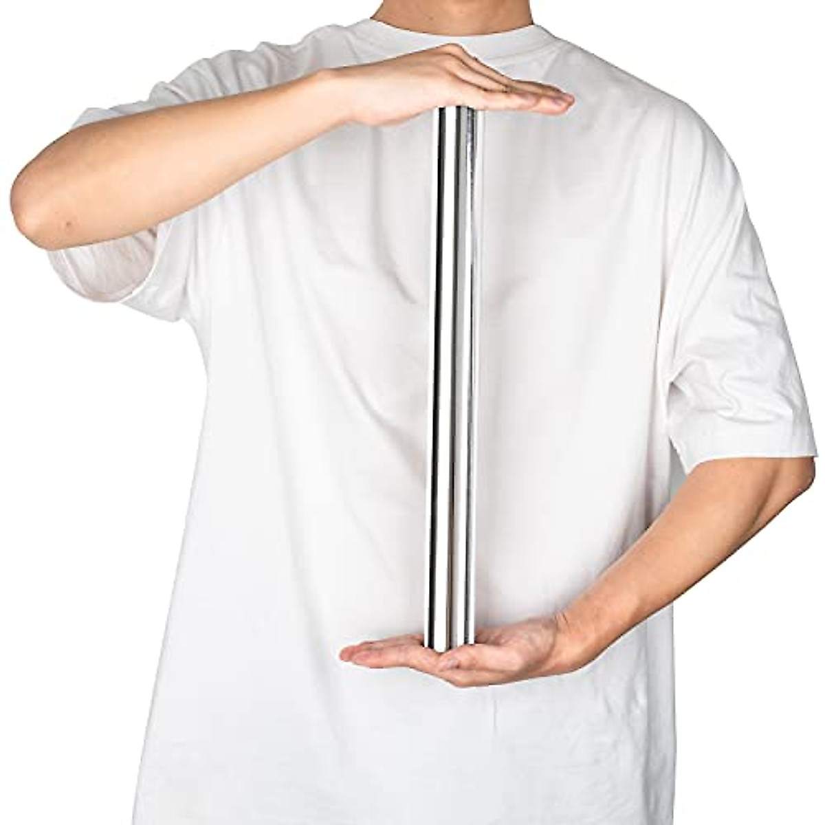 RUSPEPA Silver Metallic Wrapping Paper - Solid Color Paper Perfect for Wedding, Birthday, Christmas, Baby Shower - 17.3 Inches X 32.8 Feet