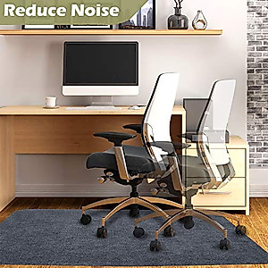 Office Chair Mat, LORDZMIX Office Chair Mat for Hardwood & Tile Floor, 55"x35" Computer Gaming Chair Mat, Anti-Slip Desk Chair Mat for Rolling Chair (Dark Gray)