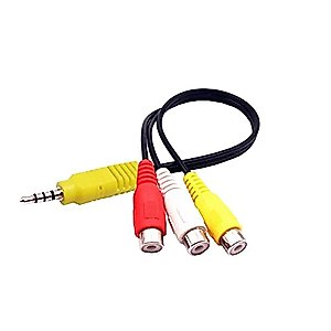 AILTECK Video AV Component Adapter Cable Replacement for TCL TV, 3 RCA to 3.5mm AV Input Adapter