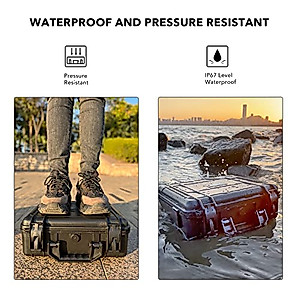 SYMIK A310-MA2 Waterproof Hard Carrying Case for DJI Air 2S / Mavic Air 2 Drone / Fly More Combo; Rugged Professional Case with Complete Protection