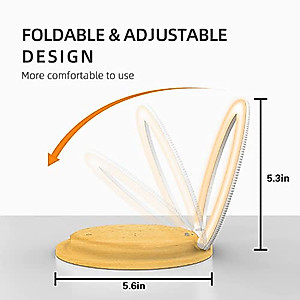 emie Wireless Charger Pad with Lamp, Fast Max 15W Wireless Charging Solution for Qi Enabled/iPhone/Galaxy, LED Touch Table Lamp for Bedside Nightstand Desk and Bedroom Dorm Home Office Decor