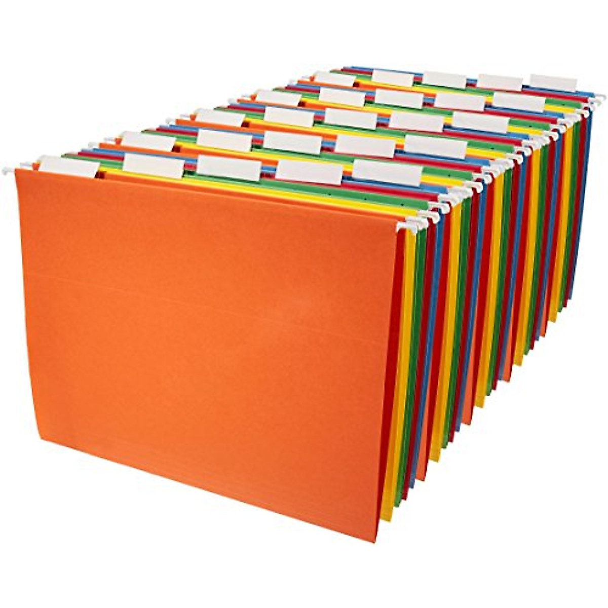 Amazon Basics Hanging File Folders - 25 Assorted Color Organizer