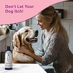 Jax N Daisy Don't Let Your Dog Itch Lotion Itch Relief for Dogs, 8oz Treatment and Skin Soother for Dogs with Itchiness and Hot Spots - Dog Grooming Supplies - Anti Itch for Dogs