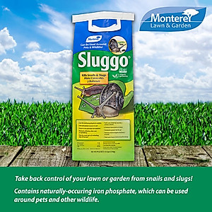 Monterey Sluggo Snail & Slug Killer, OMRI Listed for Organic Gardening - 10 LBS