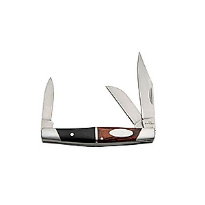 SZCO Supplies 210963-3 3-Blade Burlwood Pen Folding Knife