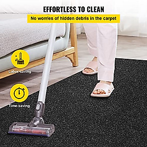 Happybuy Marine Carpet, 6 ft x 18 ft Charcoal Black Marine Grade Boat Carpet, Marine Carpeting with Soft Cut Pile and Water-Proof TPR Backing, Carpet Roll for Home, Patio, Porch, Deck