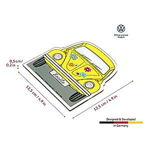 BRISA VW Collection - Volkswagen Beetle Car Bug Ice Scraper, Windscreen Scraper, Ice and Snow Remover, Winter Car Accessories (Yellow)