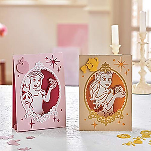 Brother ScanNCut Disney Snow White and Belle Paper Craft Collection CADSNP06, Includes 30 Intricate Designs for Shadowboxes, Pop-Up Cards, Rhinestone Templates and More
