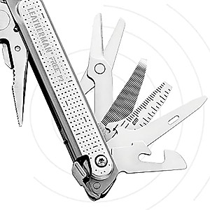 LEATHERMAN, FREE P2 Multitool with Magnetic Locking, One Size Hand Accessible Tools, Made in the USA, with Premium Nylon Sheath